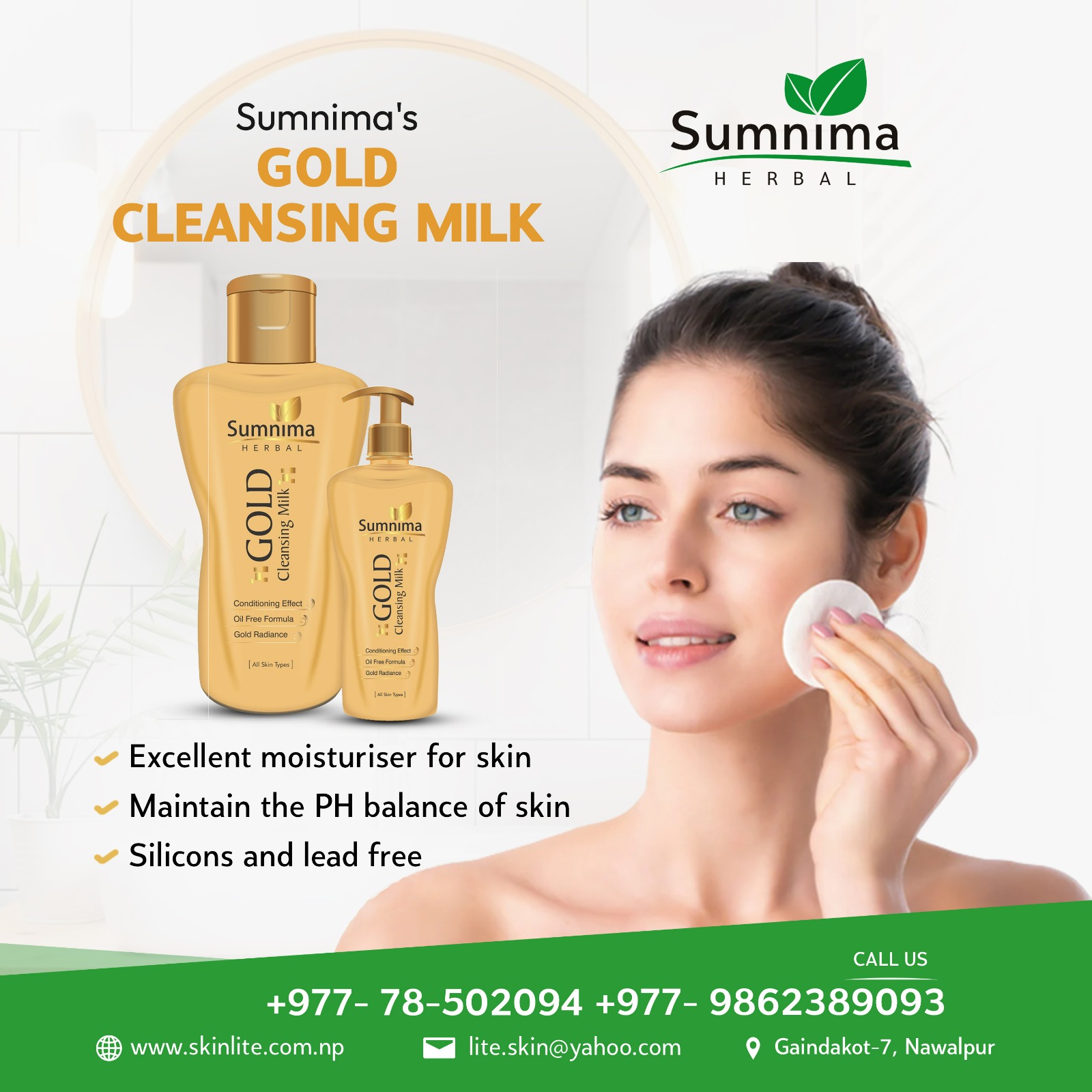 GOLD CLEANSING MILK |Skinlite Company Pvt. Ltd.. - Best and Top Beauty ...